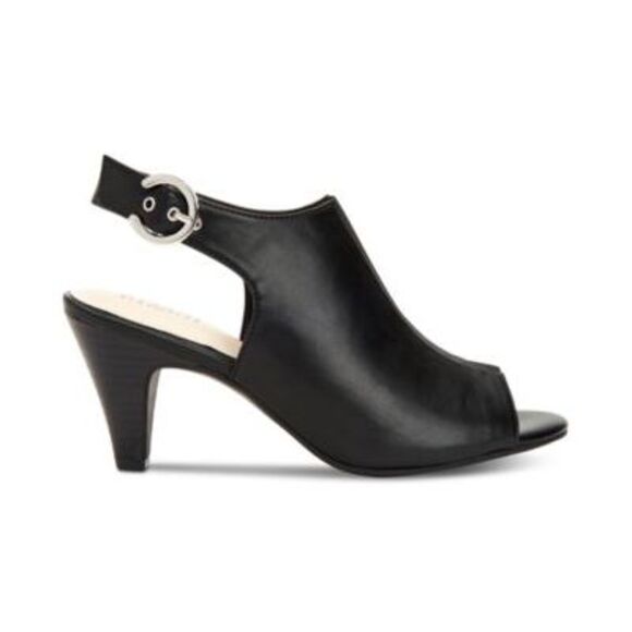 Alfani | Shoes | Alfani Womens Black Padded Goring Step Peep Toe ...